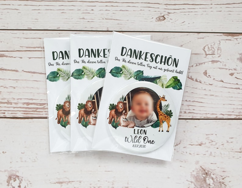 Wild One Party Favors Personalized Magnets Boy Birthday - Etsy