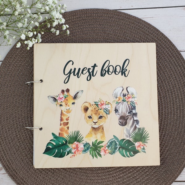 Wild One Guest Book - Etsy