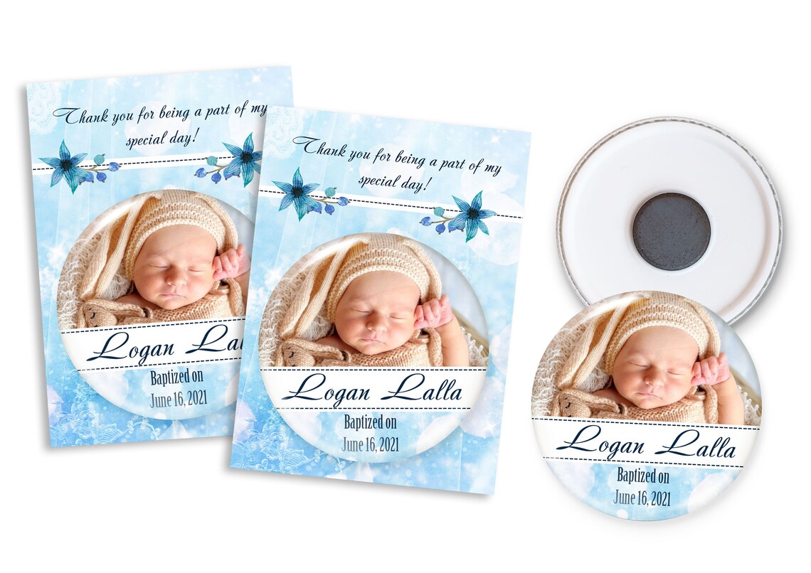 Personalized Magnets, Christening Favors, Thank You for Coming to My ...