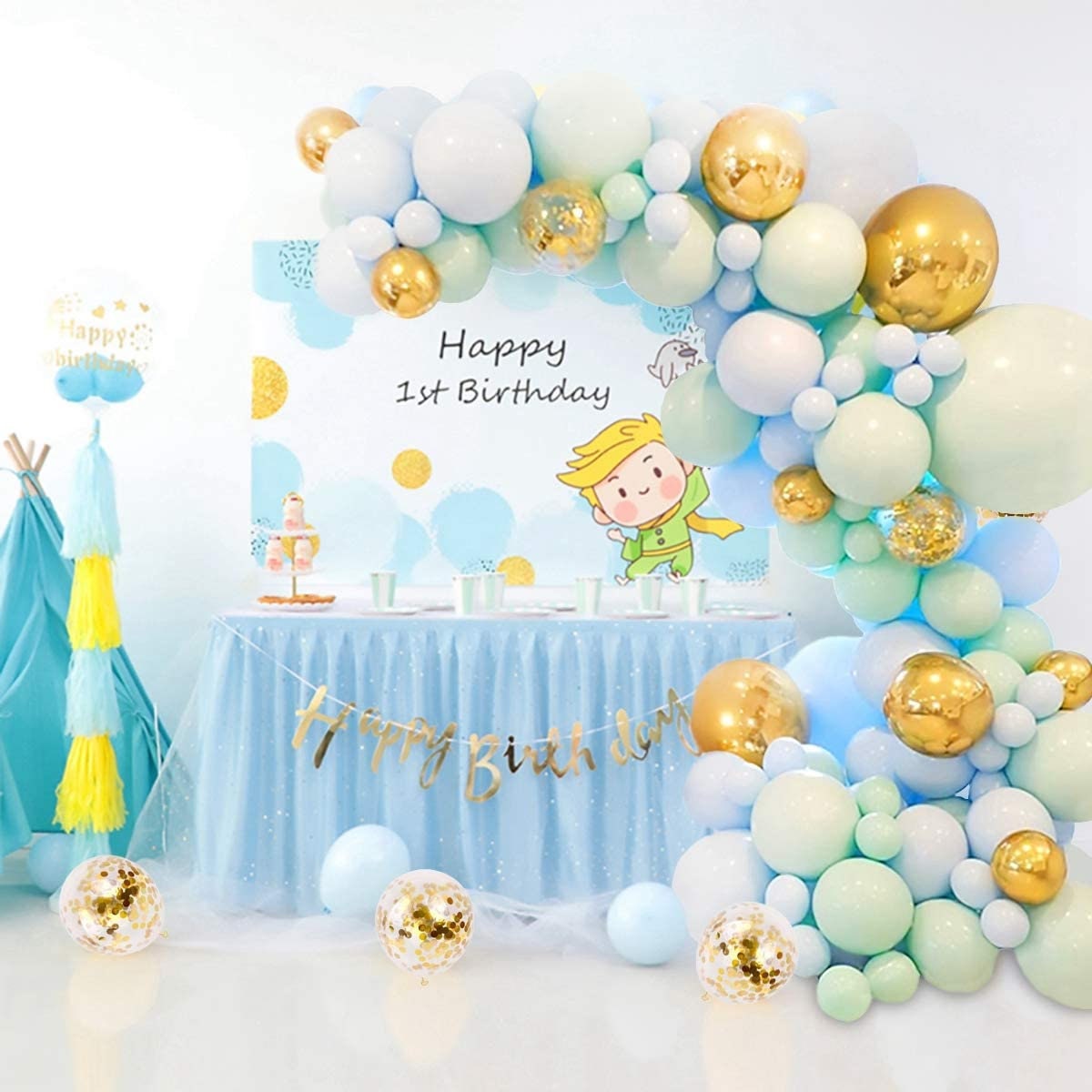 Baby Blue Balloon Arch Garland Kit for Birthday Baby Shower | Etsy