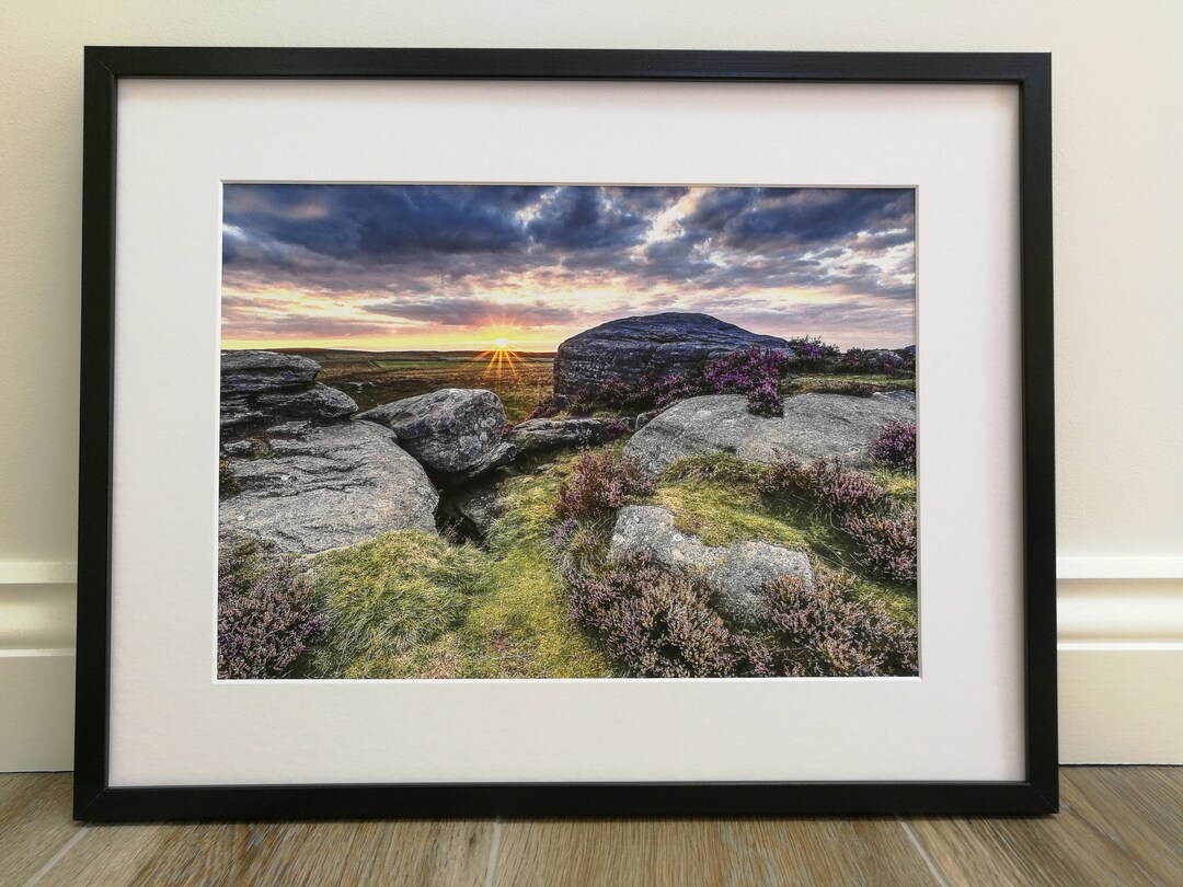 Curbar Sunrise, Curbar Edge, Peak District, Derbyshire/ Fine Art Print ...