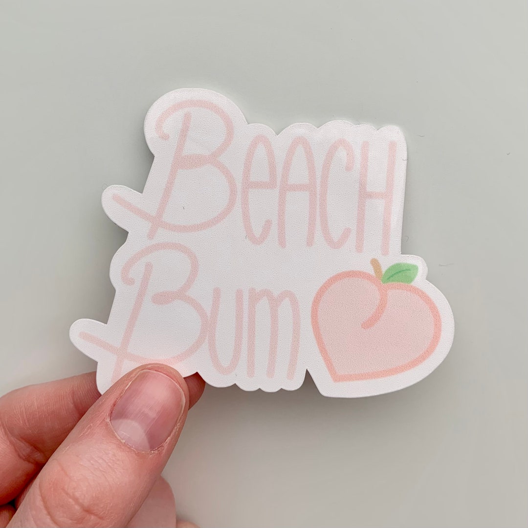 Beach Bum Waterproof Sticker Laptop Decal Stickers Water Bottle ...