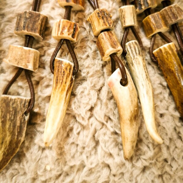 Deer Antler Pendant - Etsy