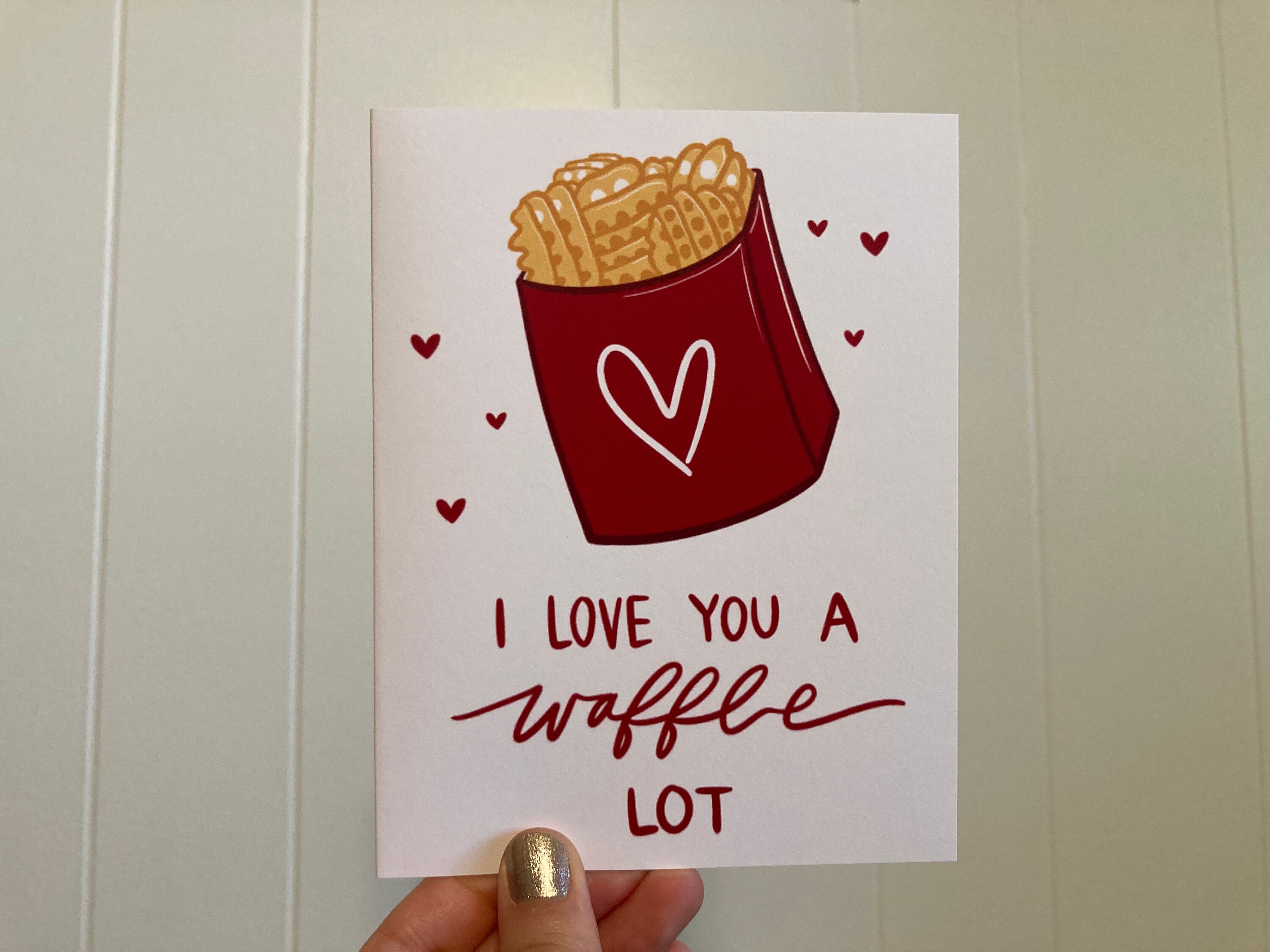 I Love You a Waffle Lot Card Greeting Card Chick-fil-a - Etsy UK