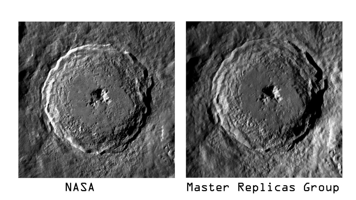 Mars Olympus Mons/moon Tycho Crater Space Terrains 2-pack - Etsy