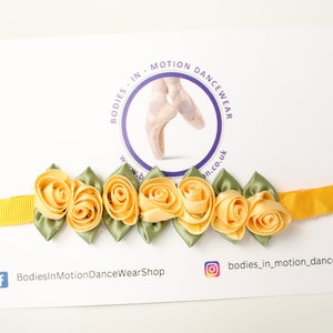 Red Rose Bun Wrap, Beautiful Ballet Bun Wrap, Floral Bun Wrap, Hair ...