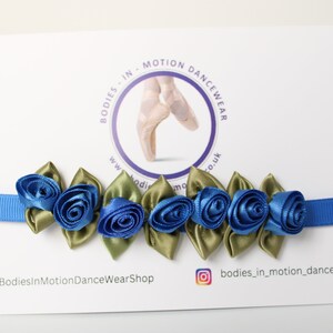 Red Rose Bun Wrap, Beautiful Ballet Bun Wrap, Floral Bun Wrap, Hair ...