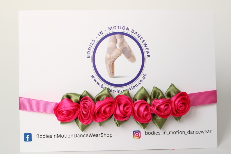 Red Rose Bun Wrap, Beautiful Ballet Bun Wrap, Floral Bun Wrap, Hair ...