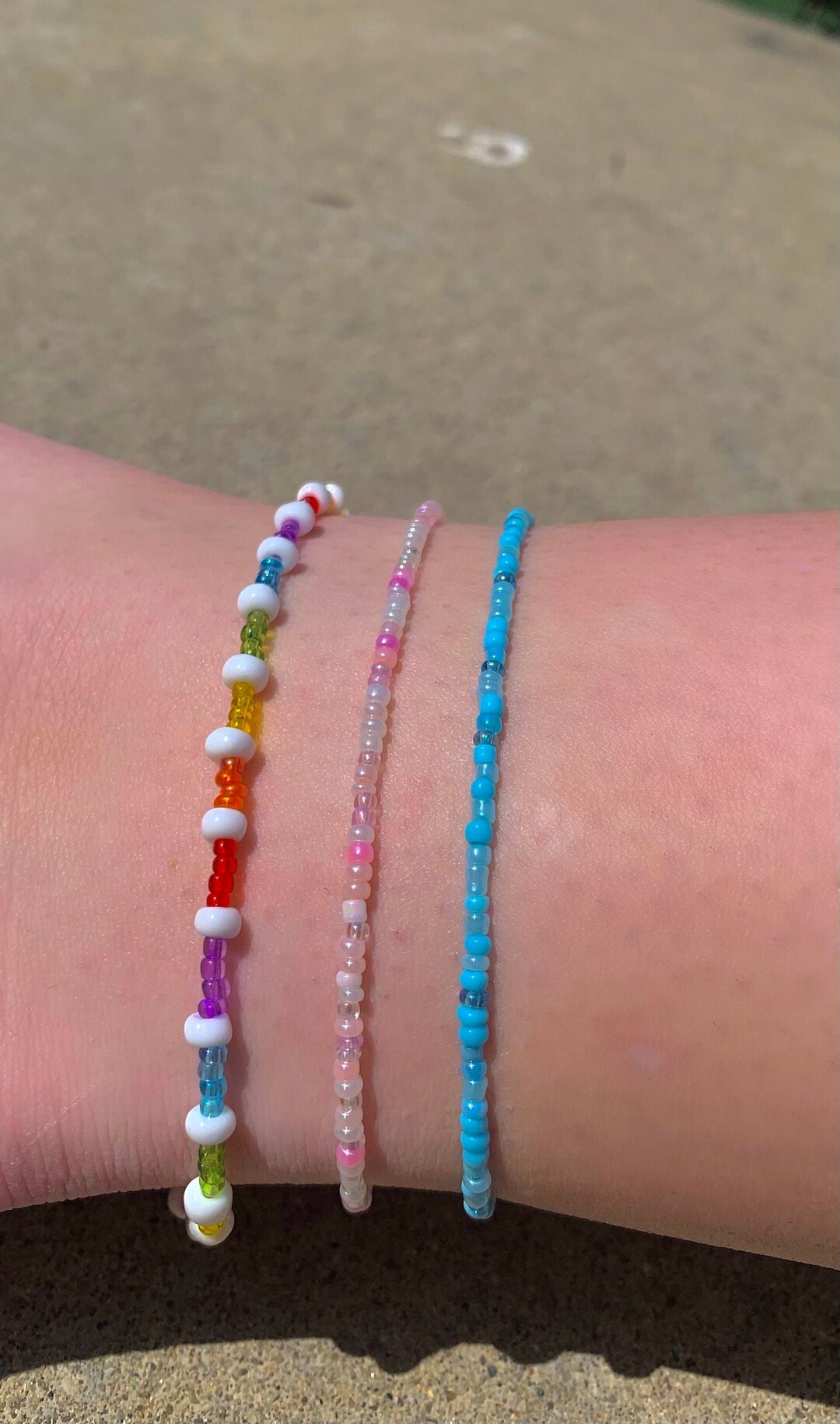 Basic Seed Bead Customizable Anklet - Etsy