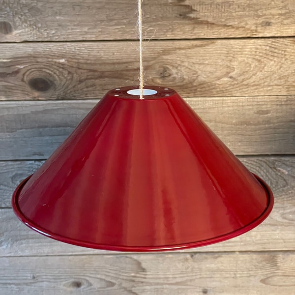 Red Lampshade - Etsy UK