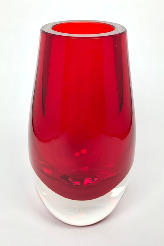Vintage Whitefriars Glass Bud Vase I Red Bud Vase I | Etsy