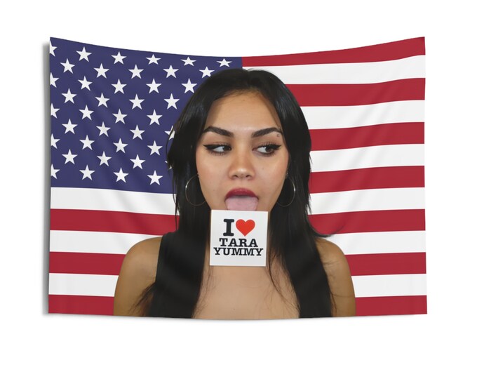 Tara Yummy FREE TRACKED Shipping American Flag Wall Tapestry/ Wall ...