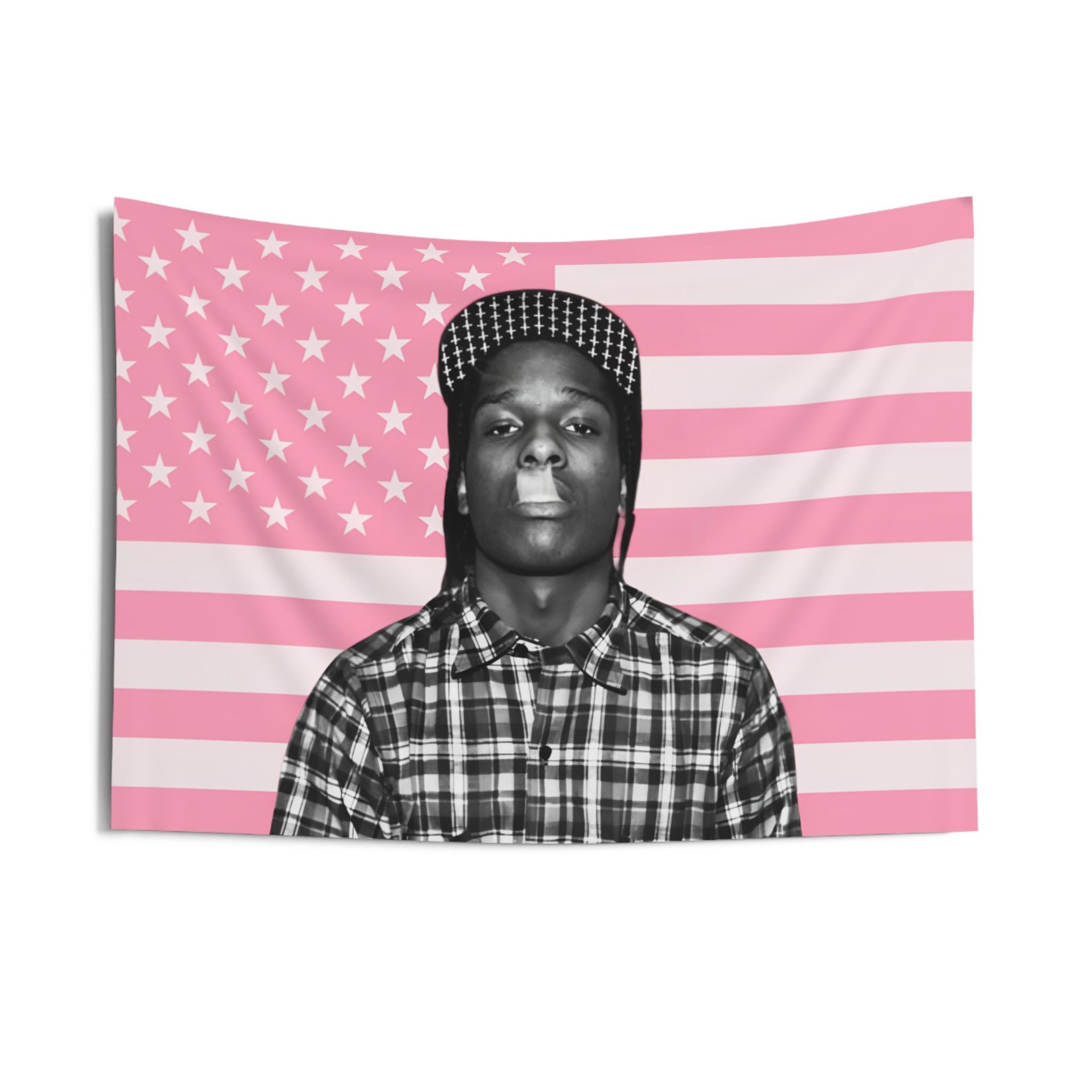 Eminem FREE TRACKED Shipping Pink American Flag Wall Tapestry/ Wall ...