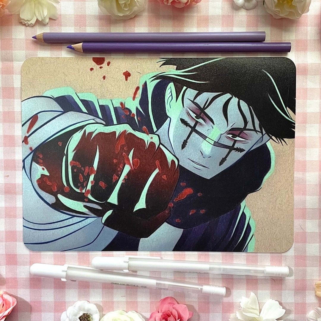 Blood Bending Boy Anime Drawing Print Cute Anime Boy - Etsy