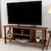 Tv Stand With Storage Console, Modern Walnut Television Livingroom ...