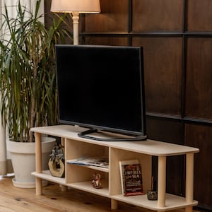 Tv Stand With Storage Console, Modern Walnut Television Livingroom ...