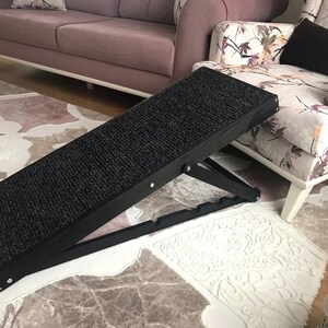 Adjustable Dog Ramp, Custom Dog Ramp With Rail, Free Standing Foldable ...