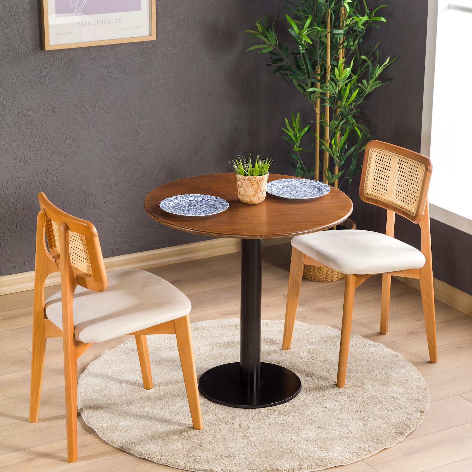 Narrow Bistro Table Metal Tulip Leg, Smallspace Bistro Dining Table ...