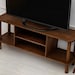 Tv Stand With Storage Console, Modern Walnut Television Livingroom ...