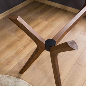 Solid Beech Wood Table Pedestal Legs, Rectangle Large Dining Table Butterfly Leg, Dining Table ...