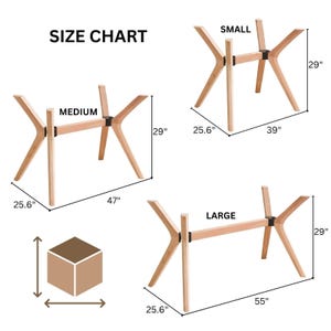 Solid Beech Wood Table Pedestal Legs, Rectangle Large Dining Table Butterfly Leg, Dining Room ...
