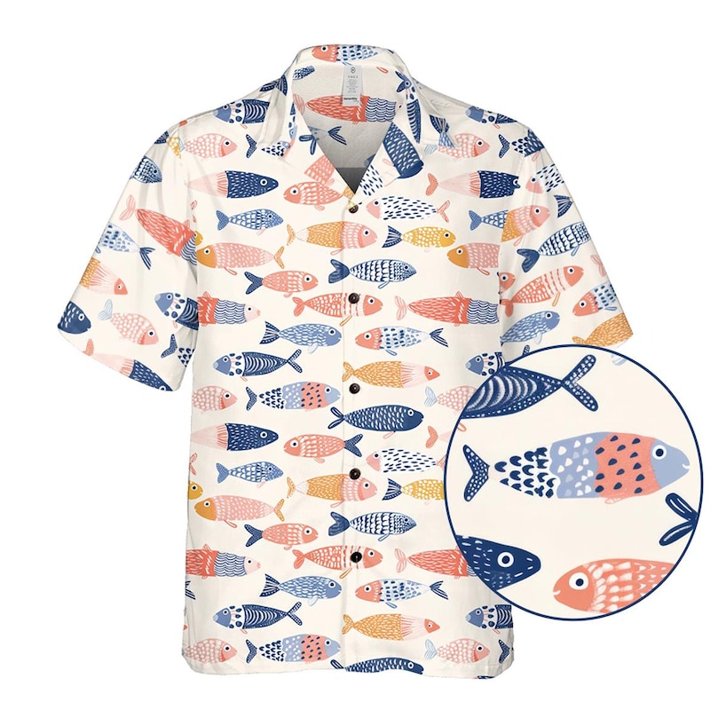 Button Down Fish Shirts - Etsy UK