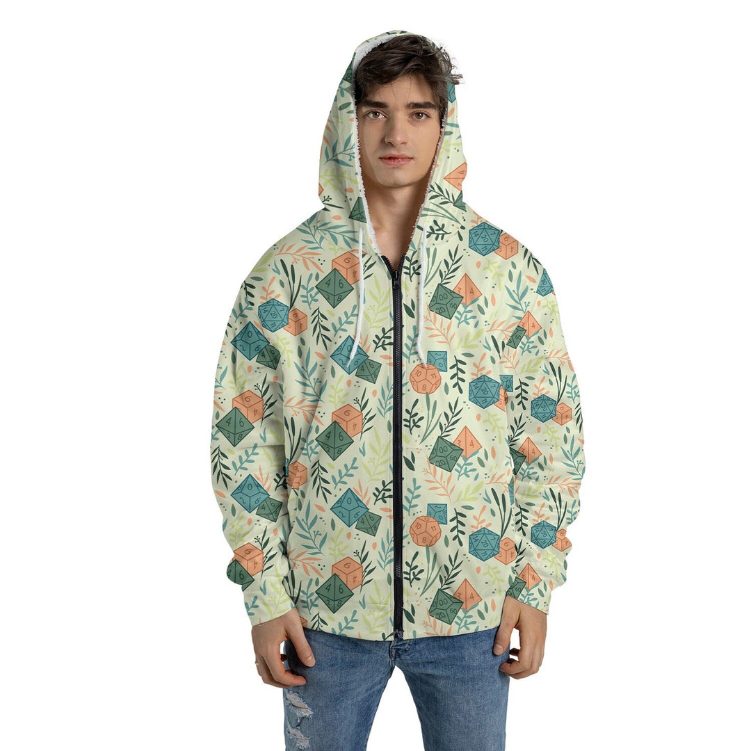 Dnd Dice Plants Fleece Hoodie, Dungeons and Dragons Hoodie, Dnd Hoodie ...
