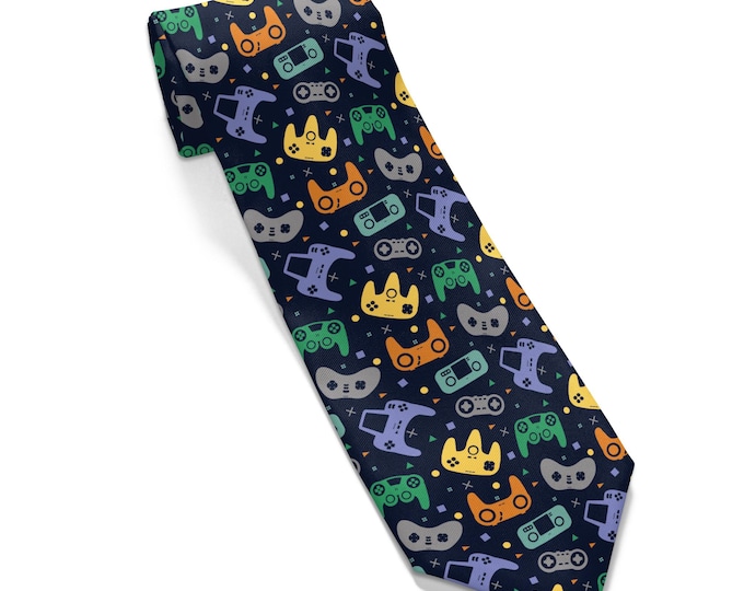Joystick Necktie. Video Game Controller Tie. Geek Chic Gamer Gift ...