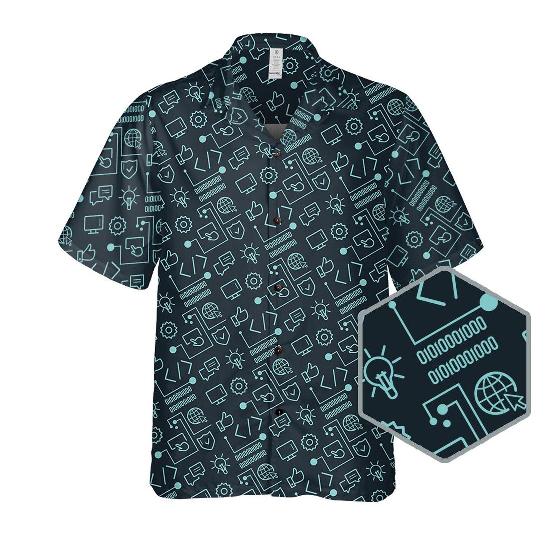 Binary Code Hawaiian Shirt: Programmer Gift for Developers & Coders - Etsy