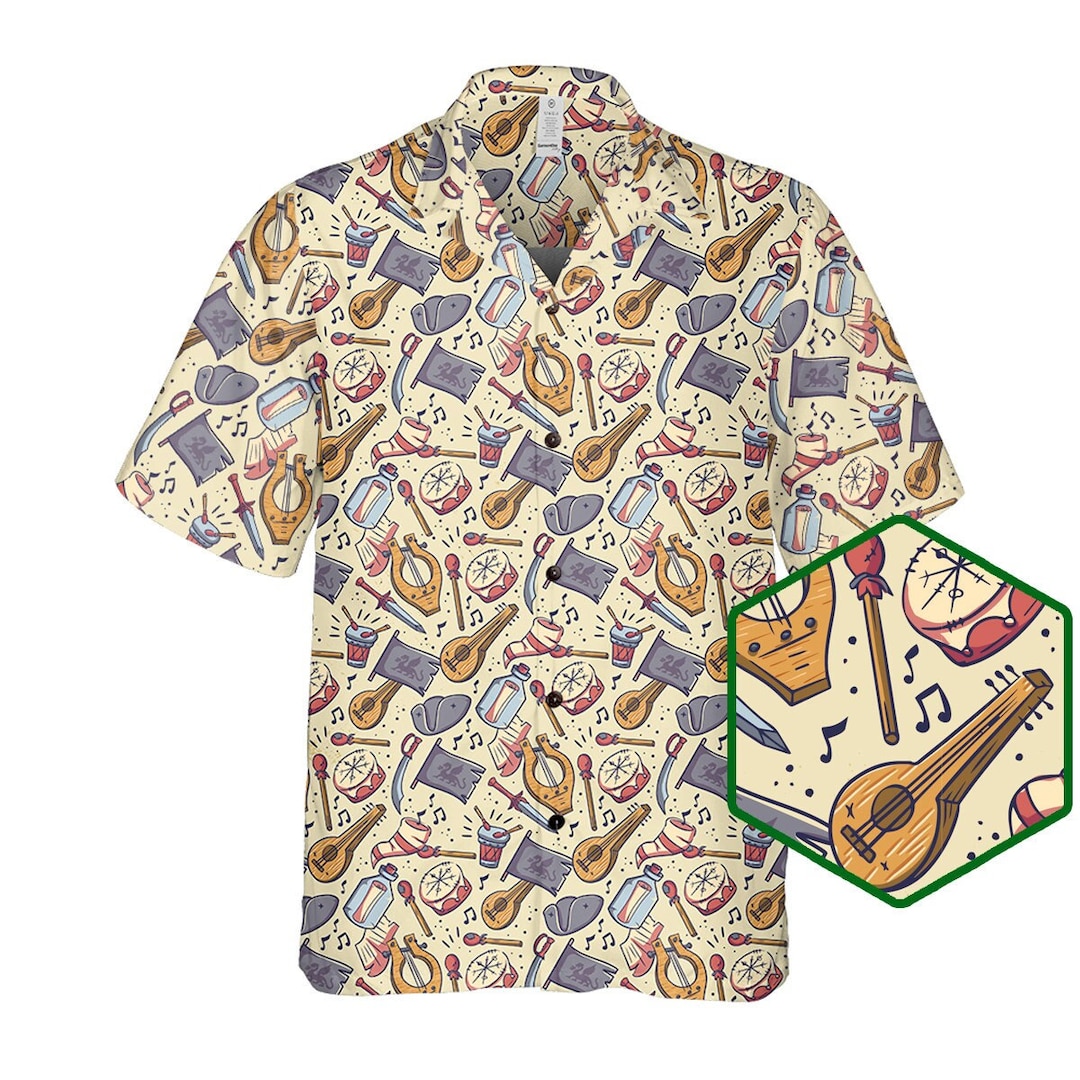 Dnd Bard Shirt, Bard Class Shirt, Dnd Shirt, Dnd Hawaiian Shirt, Dnd ...