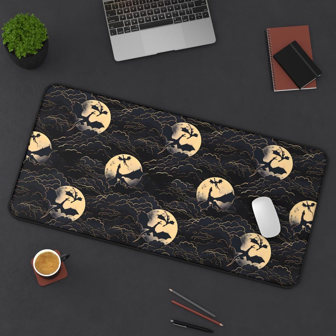 Fantasy Dragon Desk Mat, Dnd Mouse Pad, Dungeons and Dragons Office ...