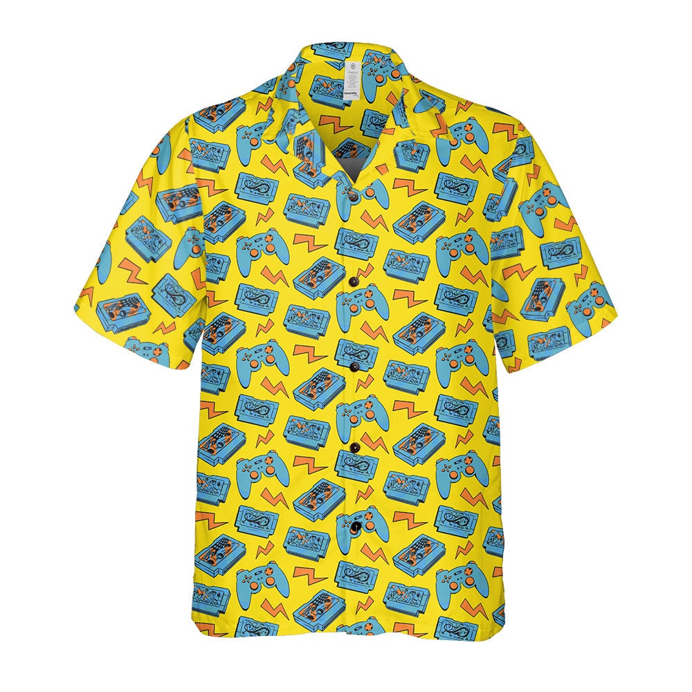 Game Controller Shirt, Joystick shirt, video game button up, gaming ...