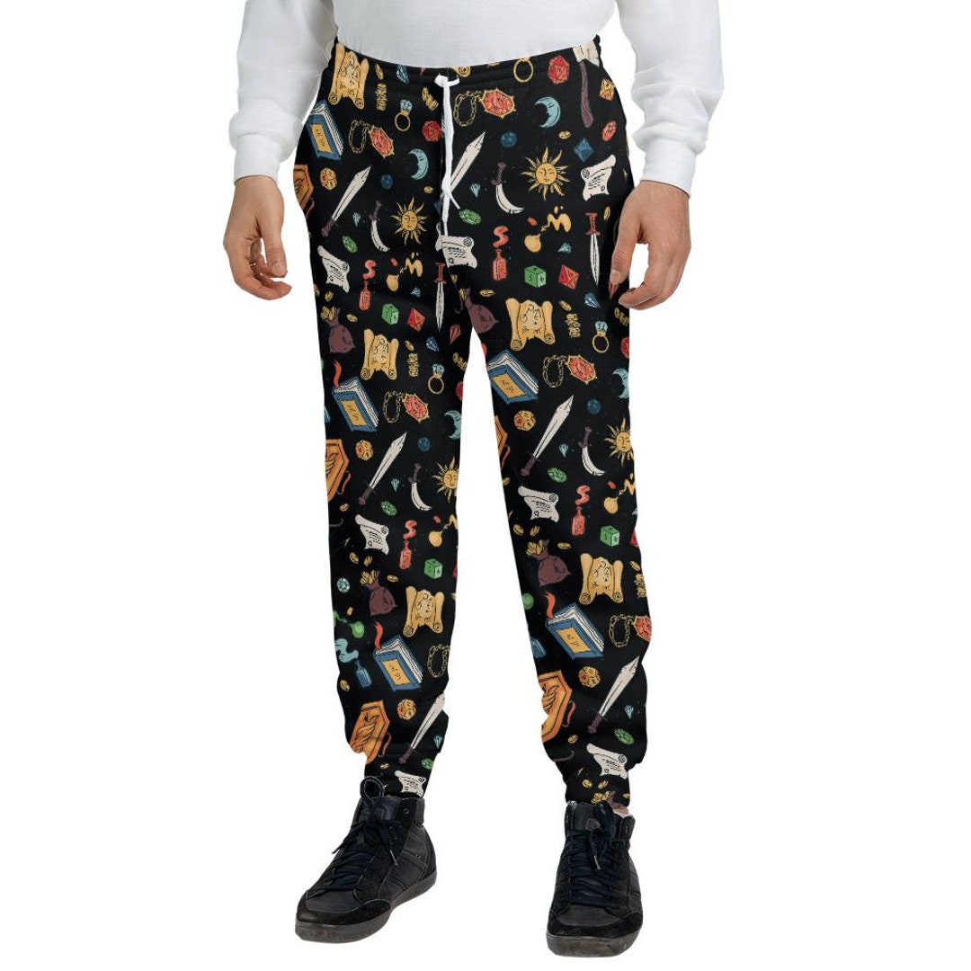Dnd Bottoms, Dnd Theme Pants, Dnd Sweatpants, Dungeons and Dragons ...