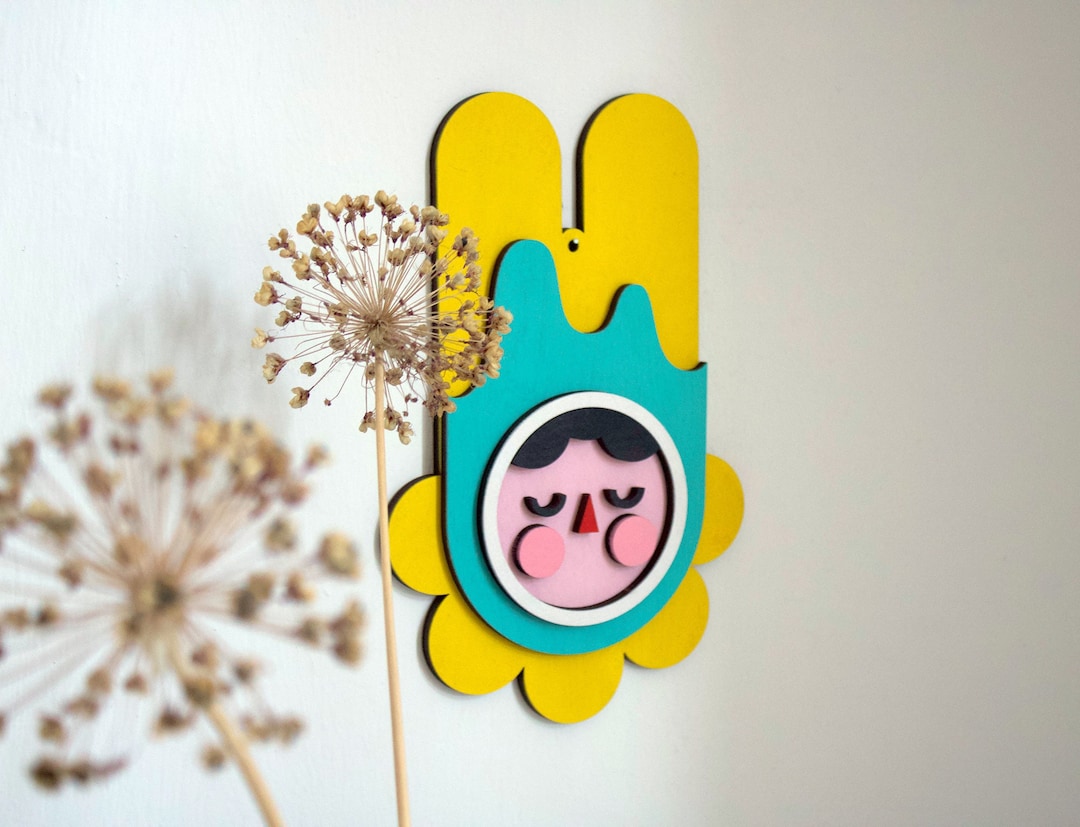 Creative Wall Decoration »banni« Made of Several Layers of Wood With ...