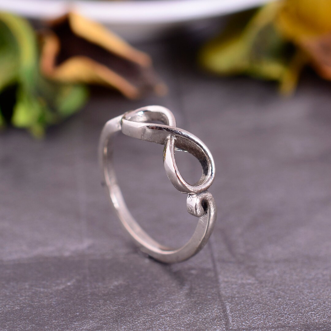 Simple Infinity Ring Silver, Infinity Ring, Womens Infinity Ring Silver ...