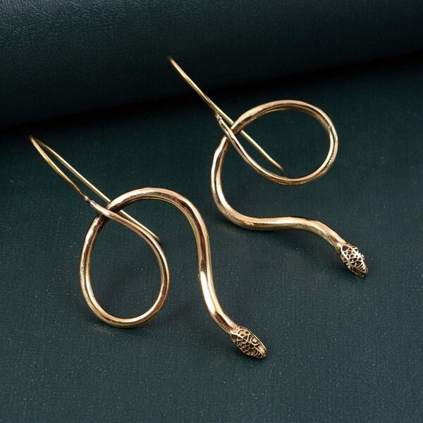 Snake Earrings - Etsy