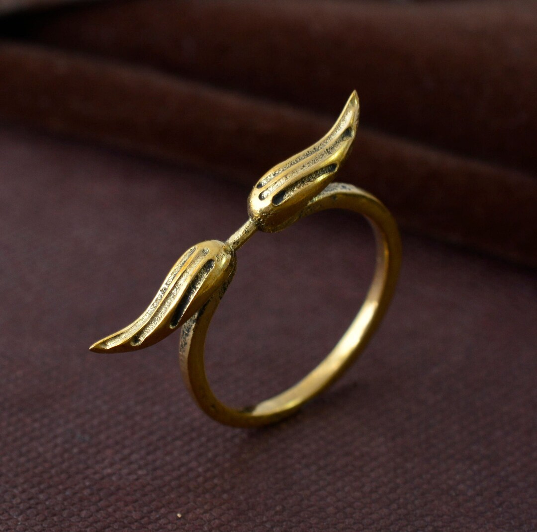 Gold Angel Wings Ring, Gold Angel Wings Ring, Stylish Angel Wings Ring ...