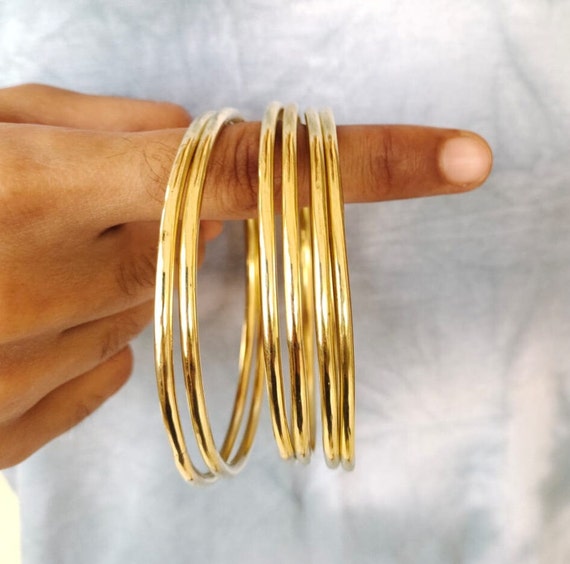 Plain Gold Bangles Indian