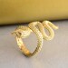 Gold Snake Ring, Snake Serpent Band, Ethnic Snakes, Animal Jewelry ...