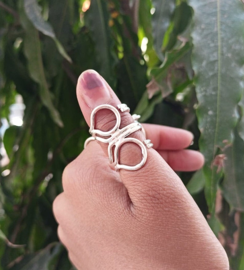 Silver Arthritis Splint Ring: Lateral Support, Mallet Finger Brace - Etsy