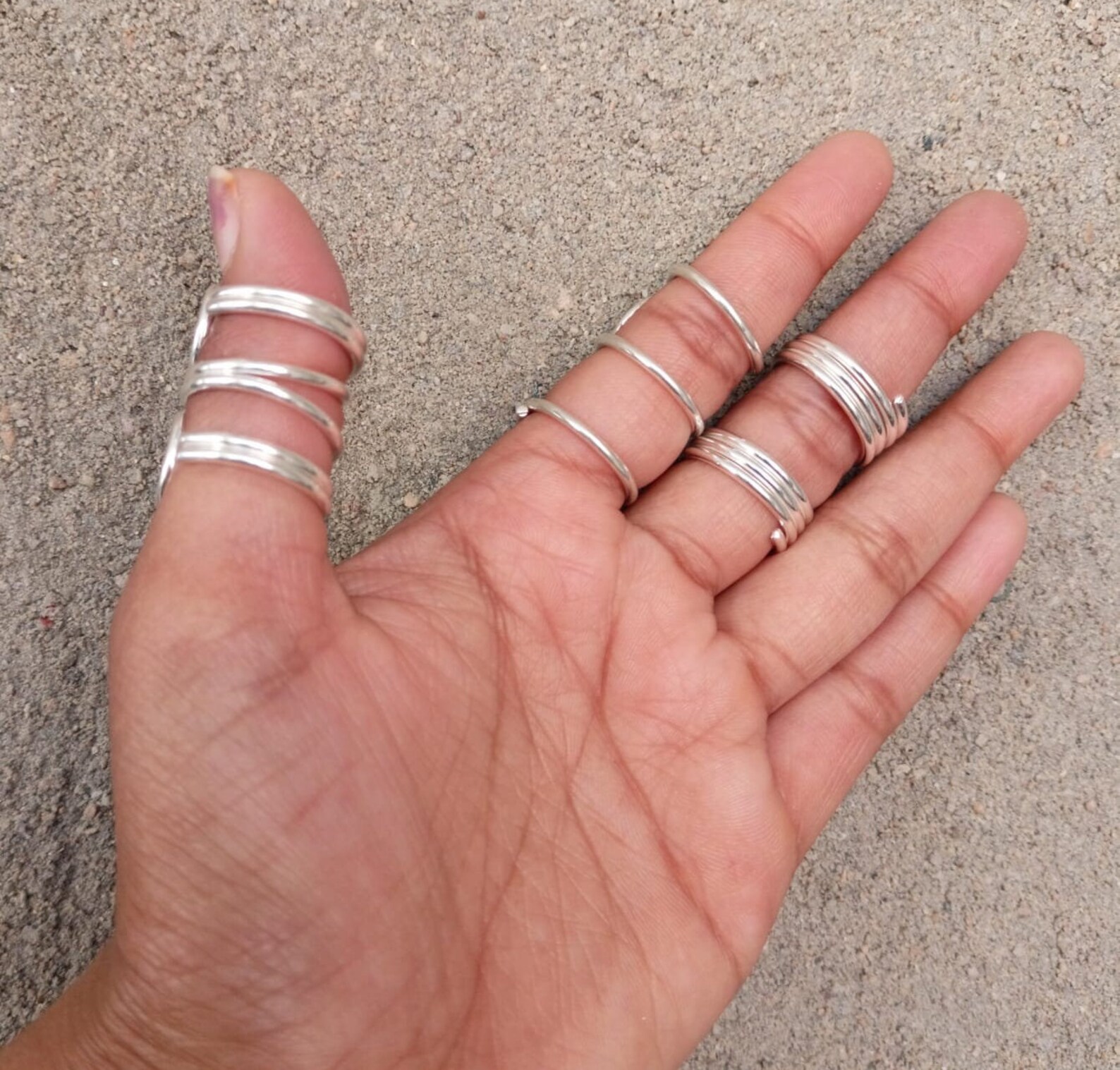 Silver Arthritis Splint Ring: Lateral Support, Mallet Finger Brace - Etsy