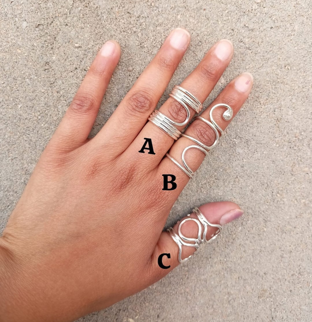 Silver Arthritis Splint Ring: Lateral Support, Mallet Finger Brace - Etsy