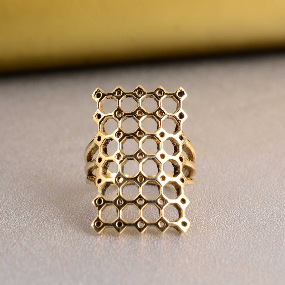 Karma Multi Circle Ring, Open Gold Circle Ring, Handmade Gold Circle ...