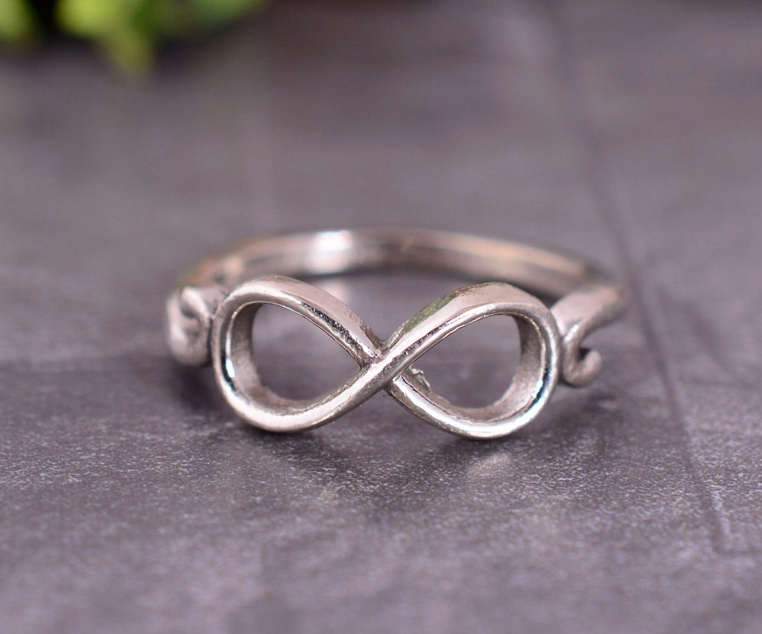 Simple Infinity Ring Silver Infinity Ring Womens Infinity - Etsy