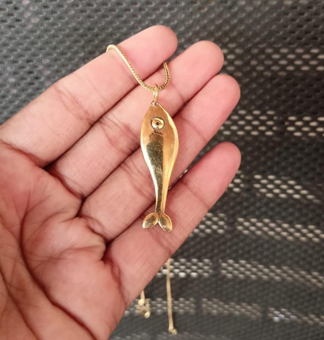 Sardine Fish Necklace - Sardine Charm - Fish Necklace - Pendant ...