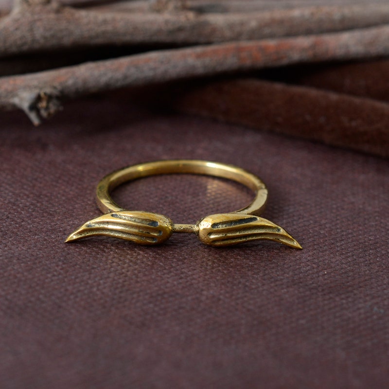 Angel Wings Ring - Etsy