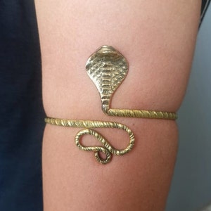 Snake Spiral Upper Arm Cuff Armlet | Armband Bangle Bracelet Men Women ...