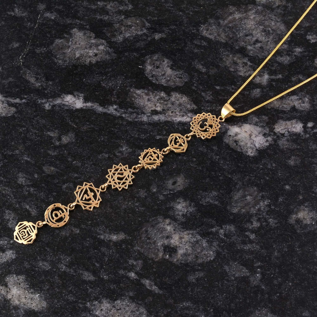 Brass 7 Chakras Pendant, Handmade Pendant,brass Pendant,chakras Pendant ...