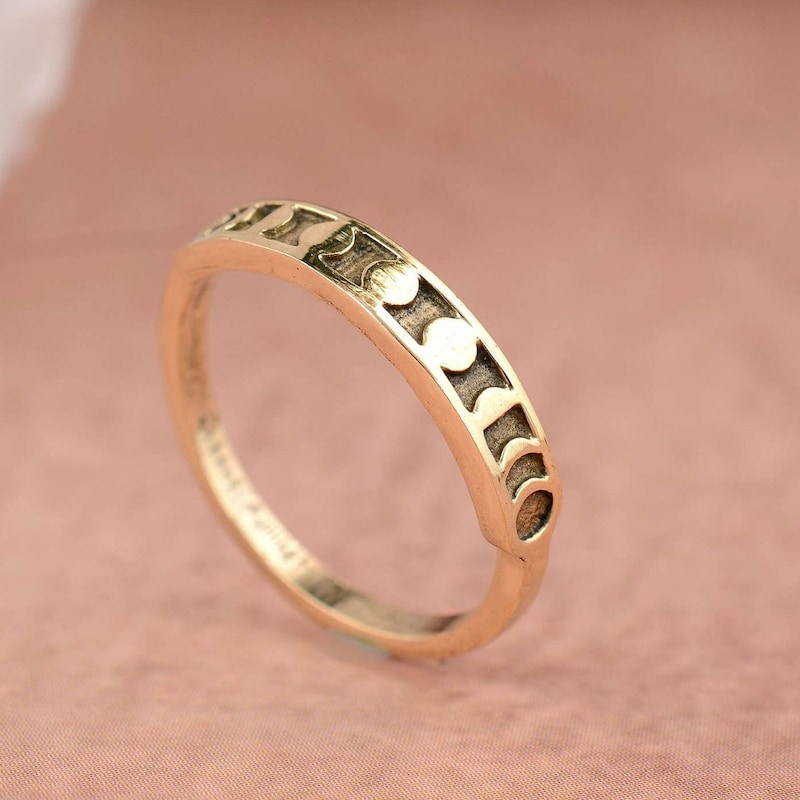 Moon Phase Ring - Etsy