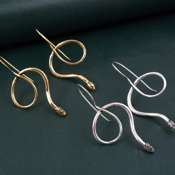 Snake Earrings - Etsy